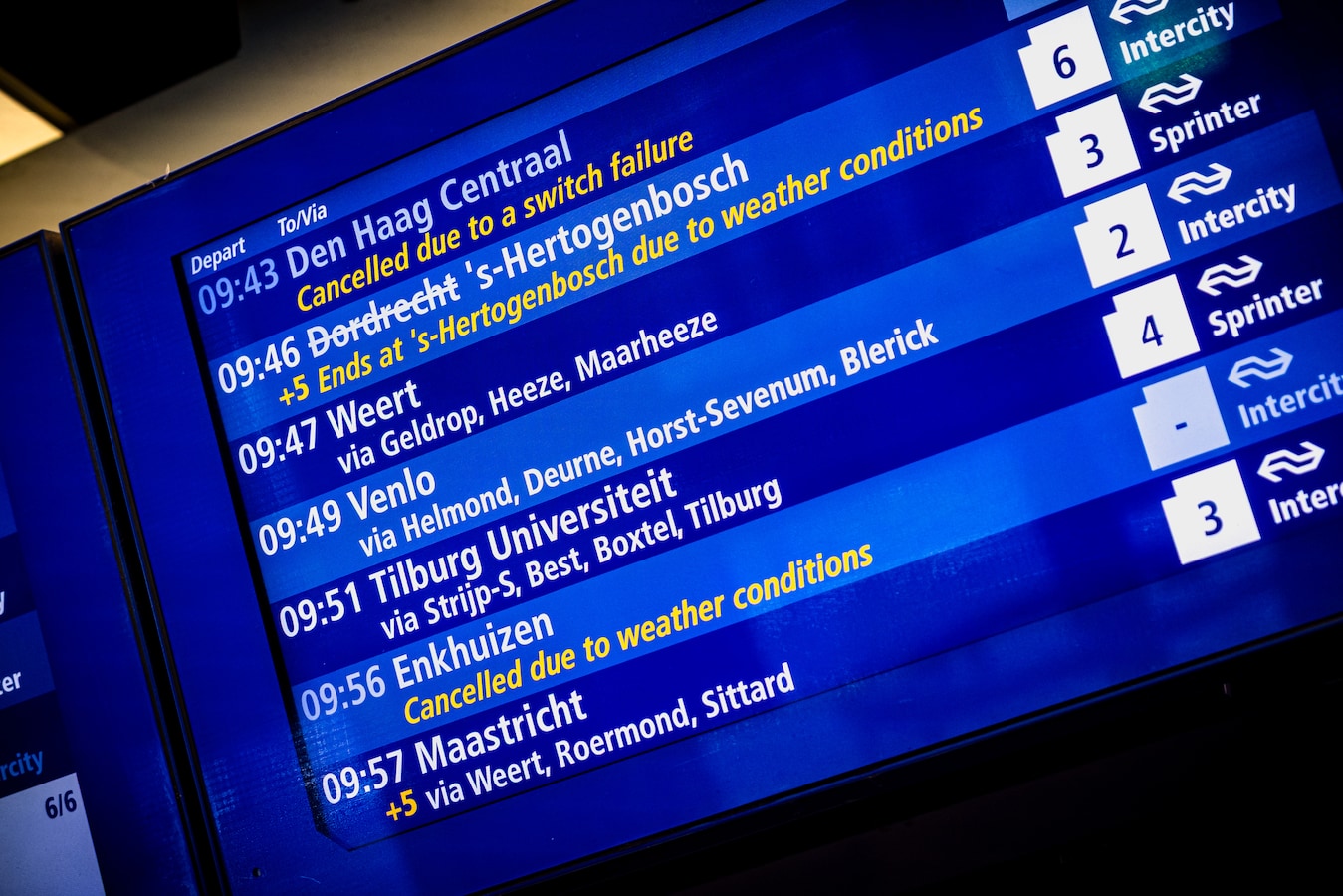 Sneeuwjacht, schrikbarend veel file en lege schappen in de supermarkt ...