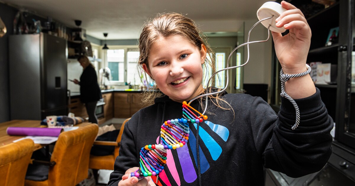 Hailey (10) kan met deze spiraal haar ziekte aan klasgenootjes ...