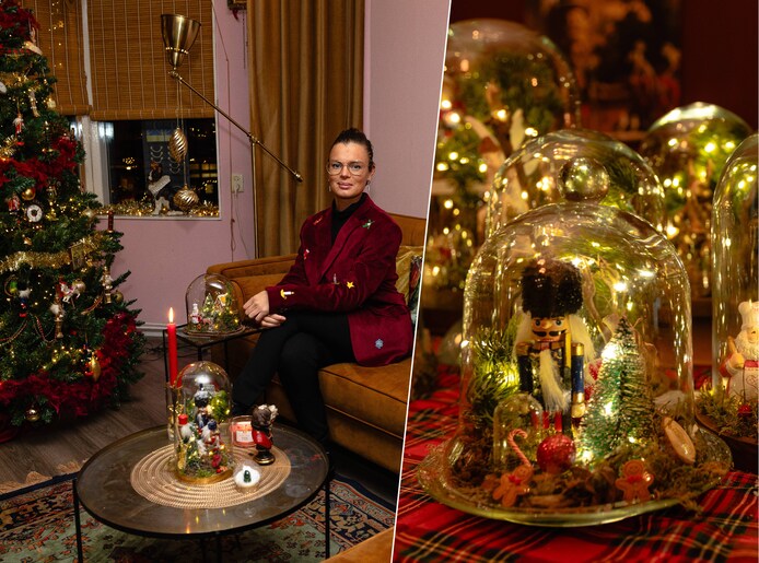 Rond de feestdagen staat Kelly's huis vol kerststolpen: ‘Kan je een ...