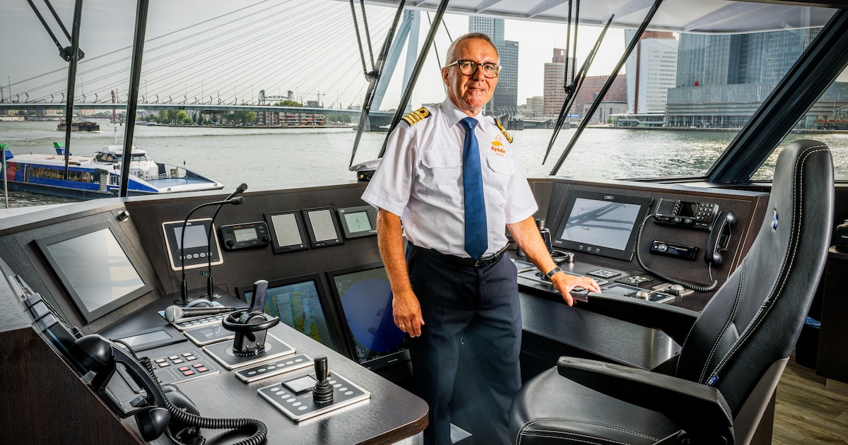 Aan het roer zag kapitein Lieuwe (67) hoe Rotterdam veranderde: ‘Kop ...