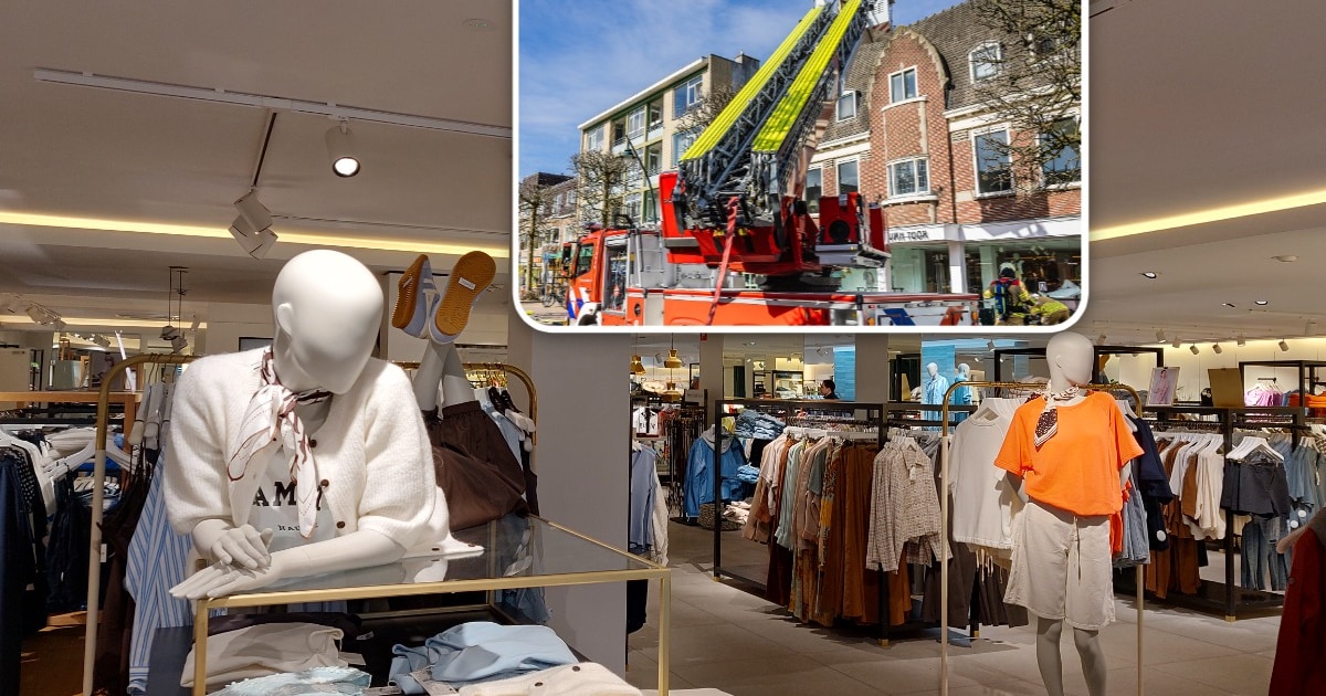 De kleding bij Anna van Toor is nog heel, maar onverkoopbaar na brand ...