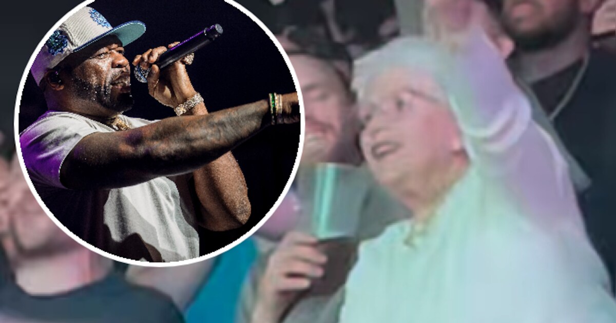 Britse hiphopfan (64) gaat internet over met moves bij concert 50 Cent ...