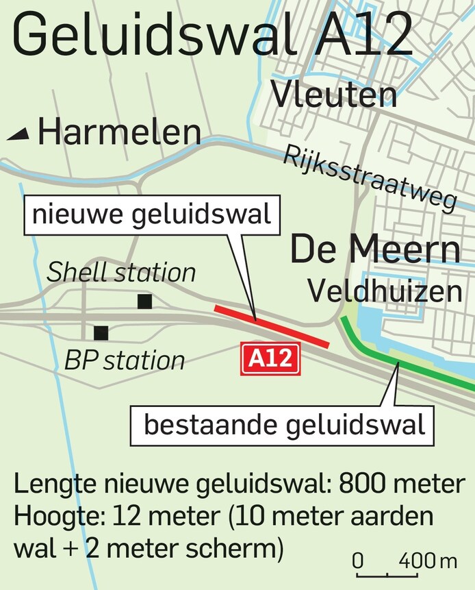 Hier komt de nieuwe geluidswal langs de A12 | Utrecht | AD.nl