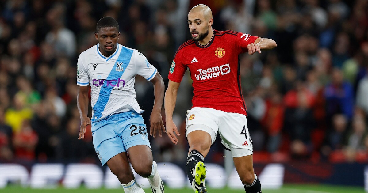 Sofyan Amrabat grapt na sterk debuut als linksback bij Manchester ...