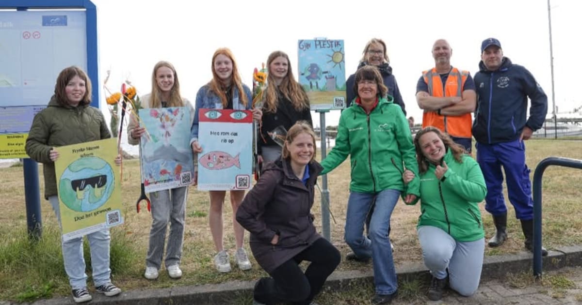 Borden tegen zwerfafval geplaatst in De Fryske Marren | De Fryske ...