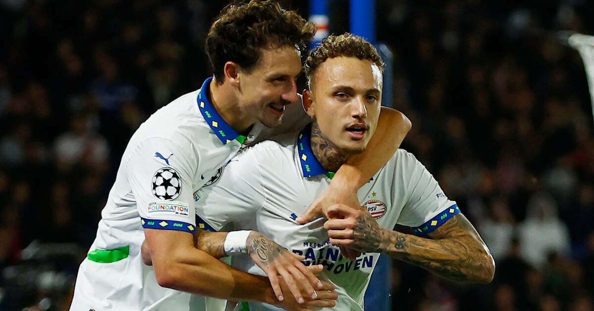 Noa Lang spreekt van ‘verdiend punt’ voor PSV, Luuk de Jong vooral ...