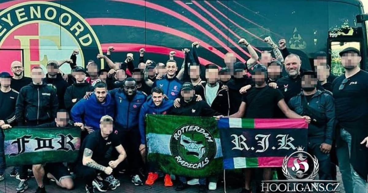 Feyenoord hooligans bray police all over in training course | RTG ...