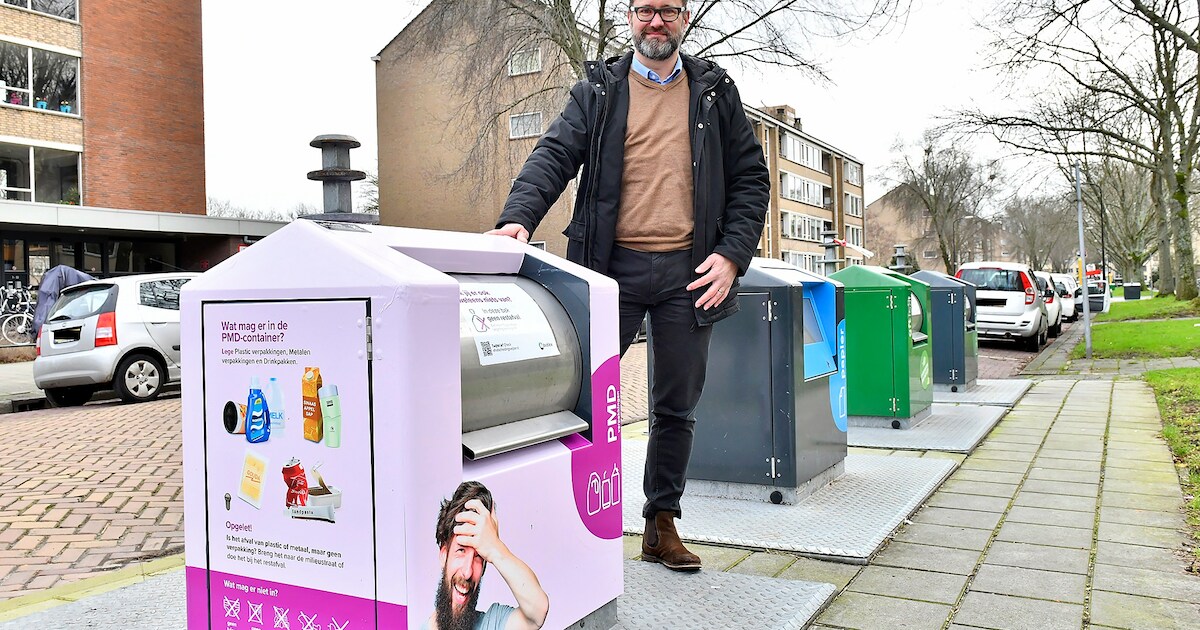 Afvalcontainers in Rijswijk in roze jasje gestoken | Den Haag | AD.nl