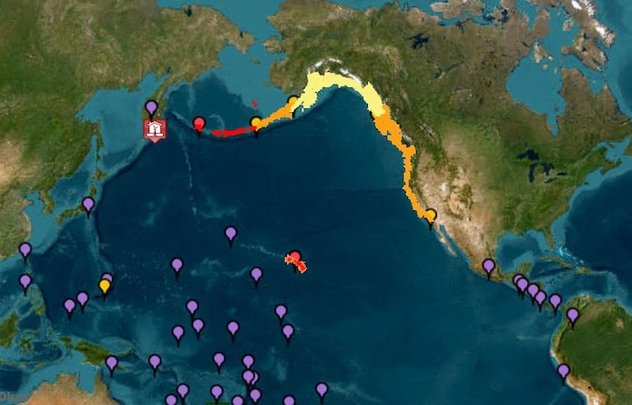 Tsunami-alarm voor delen Japan, India en VS na een van de zwaarste ...