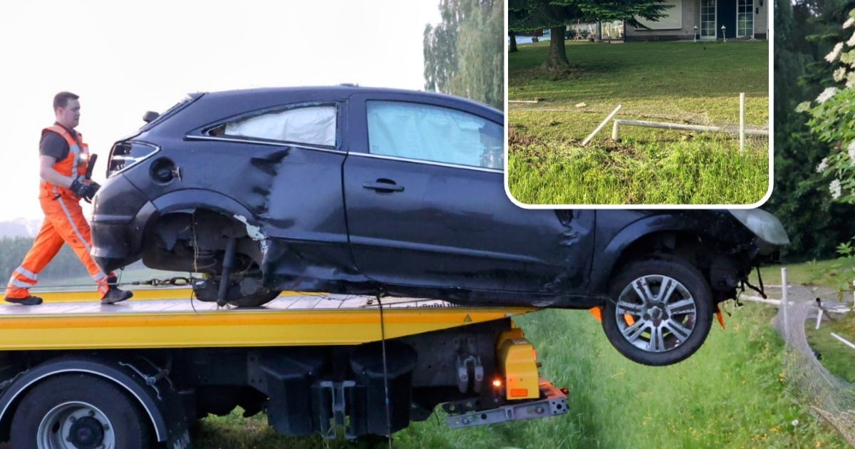 Dronken automobilist crasht midden in de nacht in tuin van Marcia, dan ...