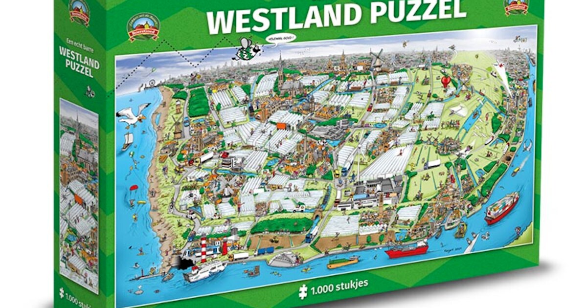 Populaire puzzel van Westland met duizend stukjes krijgt tweede druk ...