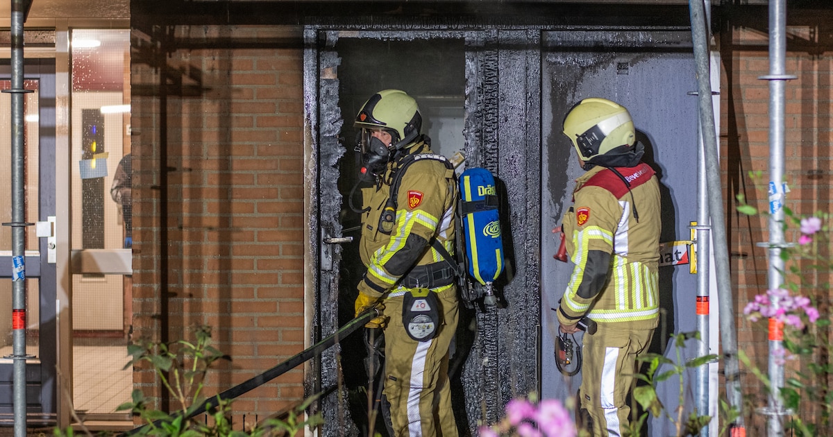 Brand in appartementencomplex in De Meern, pas geverfde deur gaat in ...