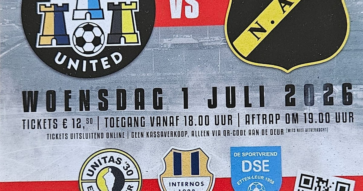 Etten-Leur united speelt tegen NAC Breda, ‘voorlopig eenmalig event ...