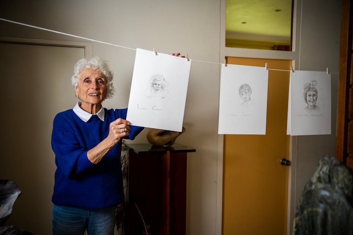 Els tekent jonge Joodse oorlogsslachtoffers, onder wie haar broer Dolf ...