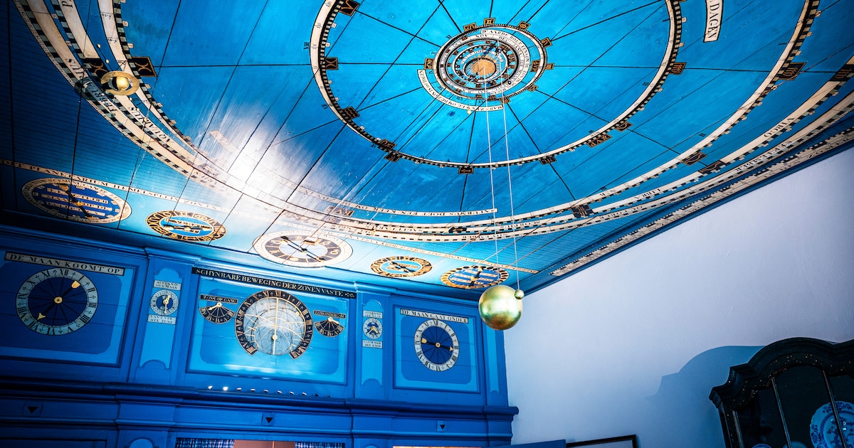 Planetarium in Franeker toont werkend zonnestelsel Eisinga tijdens ...