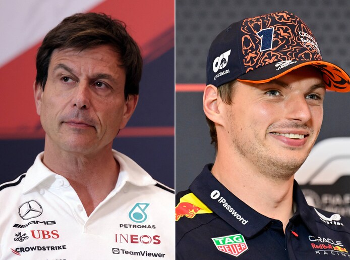 Praat Mercedes met Max Verstappen? Toto Wolff: ‘Je wilt altijd verkennen wat er gaat gebeuren in ...