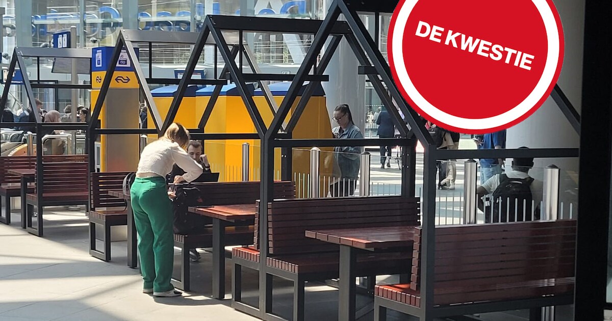 Bankjes op Den Haag CS verplaatst: ‘Als reiziger is het nu al rustiger ...