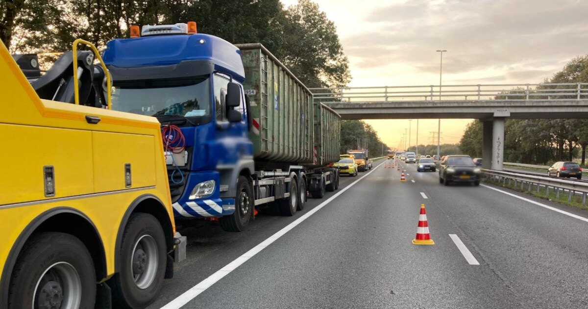 File na stilvallen vrachtwagen A58 bij Oirschot opgelost | Eindhoven | AD.nl