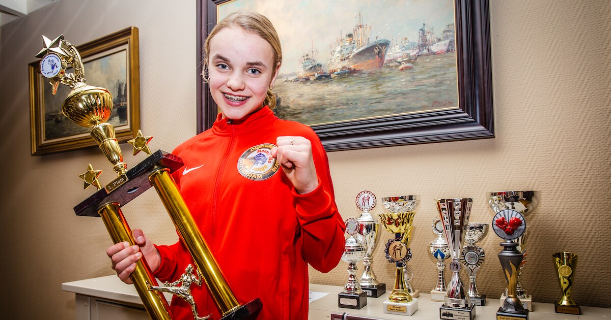 Kickboksster Lisha (12): Doe geen moeite, ik leg je zo op de grond ...