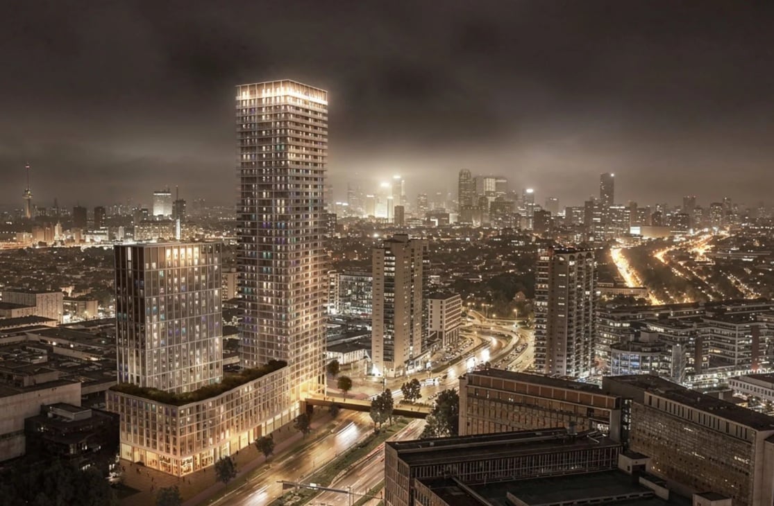 Plan voor hoogbouw naast Zuidplein, nieuwe Pathé-bioscoop laat nog even ...