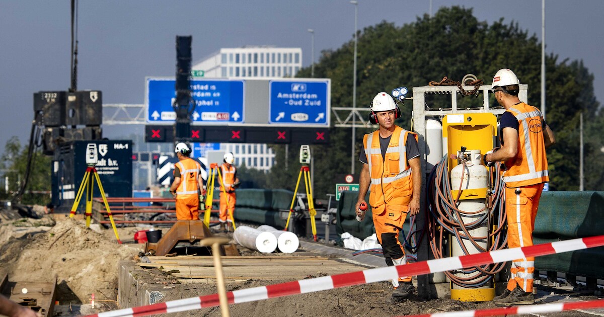 A10 Zuid richting Schiphol dit weekend dicht, tot een uur extra reistijd | Amsterdam | AD.nl