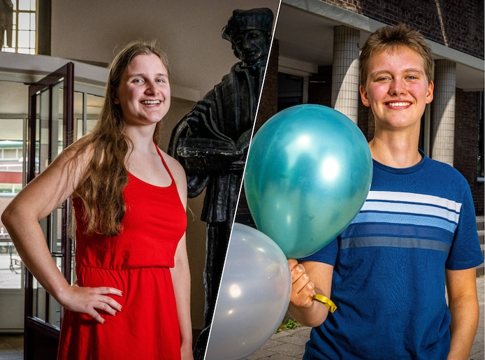 Drie tienen en twee keer een 9,6: Resse en Evi sluiten middelbare ...