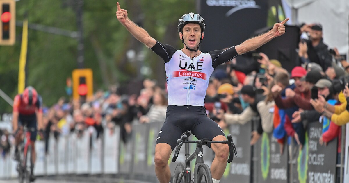 Adam Yates volgt ploeggenoot Tadej Pogacar op met winst van GP Montreal ...