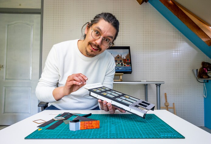 Mark Pot maakte een nieuw straatje van Vermeer, van papier: ‘Een ...