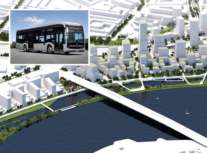 Deze hypermoderne bus is het alternatief voor de tram op nieuwe ...