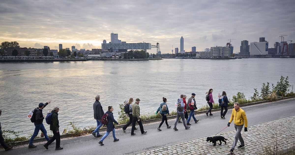 Zes kilometer wandelen door Rotterdam voor kankerbestrijding in ...