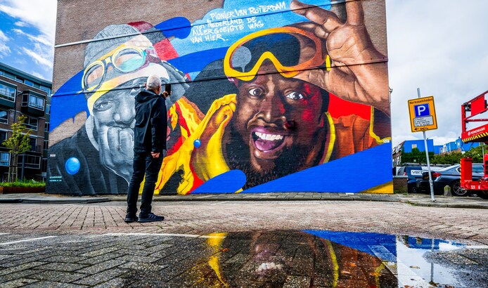 Muurschildering als eerbetoon aan rapper Def Rhymz: ‘Dit is écht ...