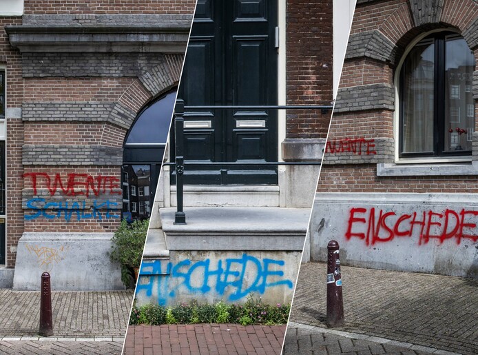 Dader van FC Twente-graffiti meldt zich bij politie: Amsterdammers zijn woest op 'malloten ...