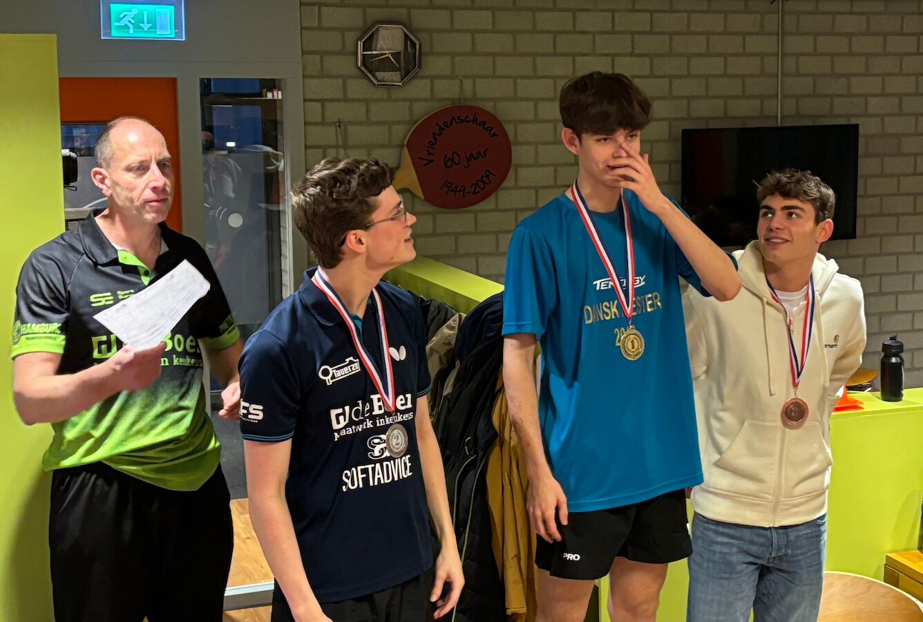 Thijmen Bos wint Heerkens memorial Vriendenschaar, dubbelspel titel TTV ...