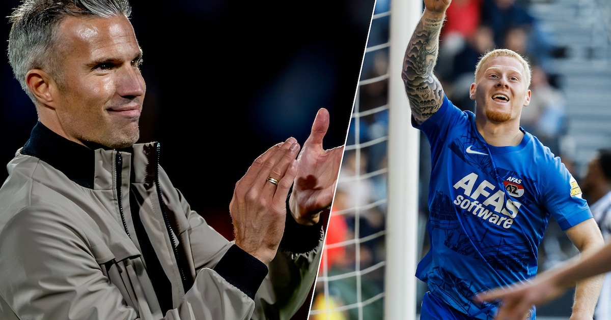 Robin van Persie ‘blijft graag thuis’ om Mexx Meerdink van AZ te zien ...