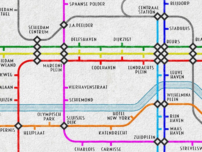 Een J.A. Deelder-station en een lijn naar Dordt. Is dit het Rotterdamse ...