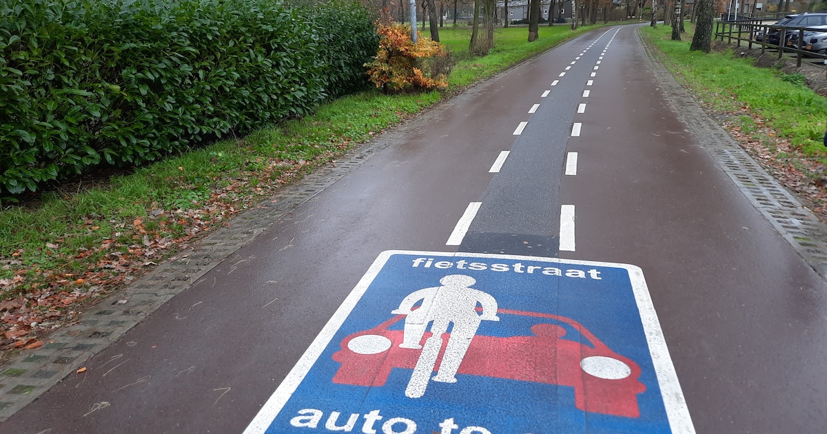 Wethouder gaat met fiets door het lint voor opening fietsstraat in ...