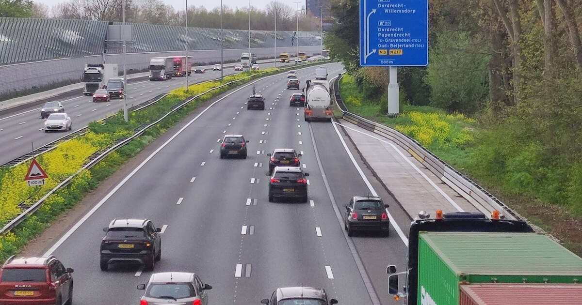 Extra rijstrook op A16 bij Dordt (maar die is slechts tijdelijk ...