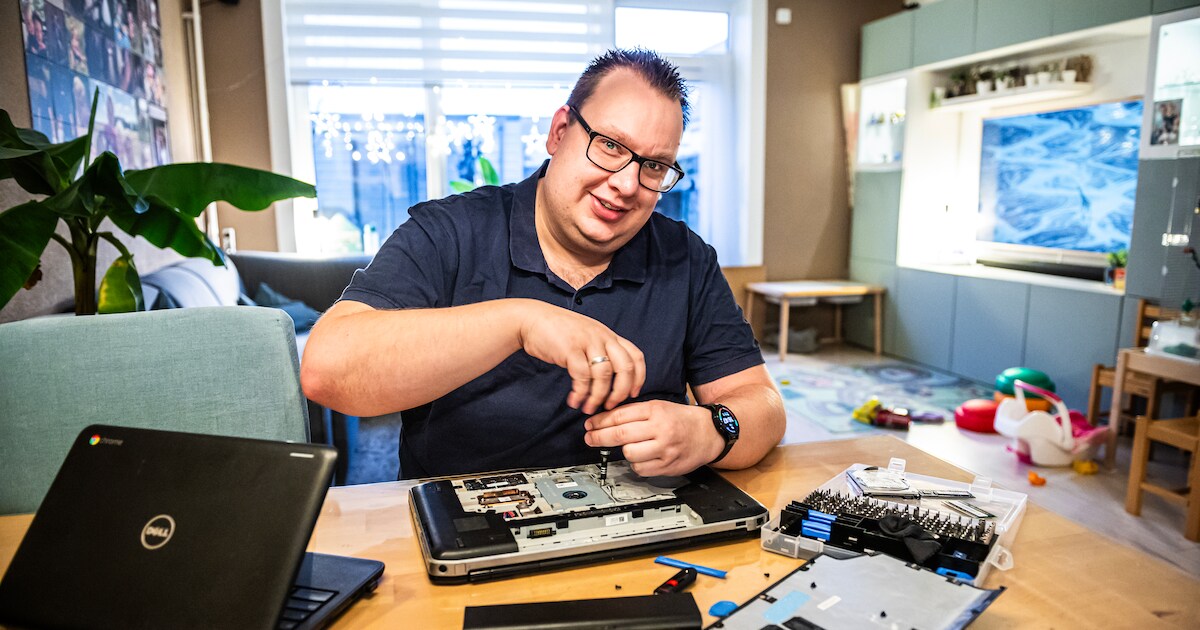 Nick knapt laptops op voor kansarme kinderen: ‘Ze zijn mij niets ...