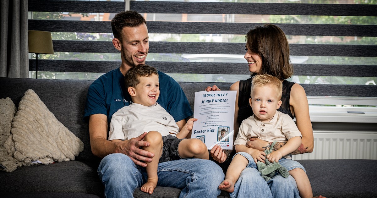 George (3,5) heeft ziekte die wereldwijd slechts dertig mensen kregen ...