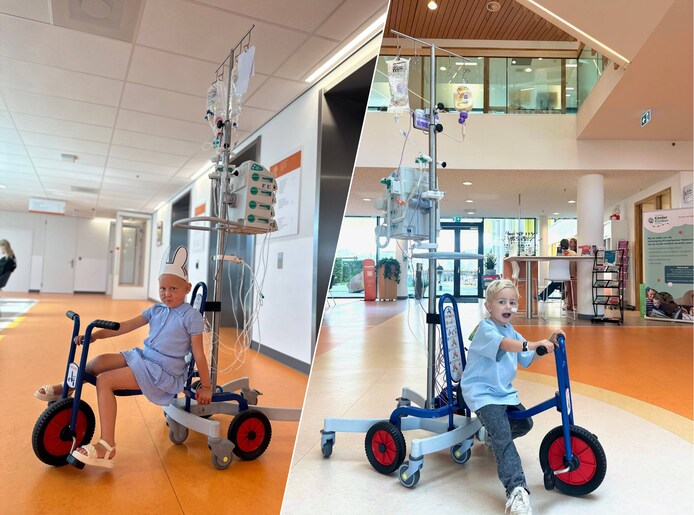 IJsselland Ziekenhuis krijgt infuusfiets: kinderen kunnen weer spelen ...