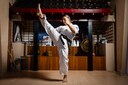 Wereldkampioene kyokushin karate Ruby (20) met blauwe plekken naar ...