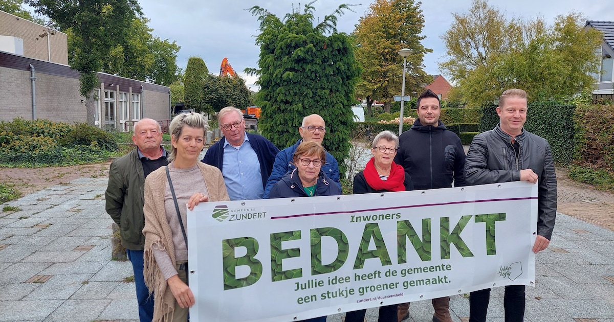 Rond de sporthal in Zundert wordt het groener, dankzij omwonenden als ...