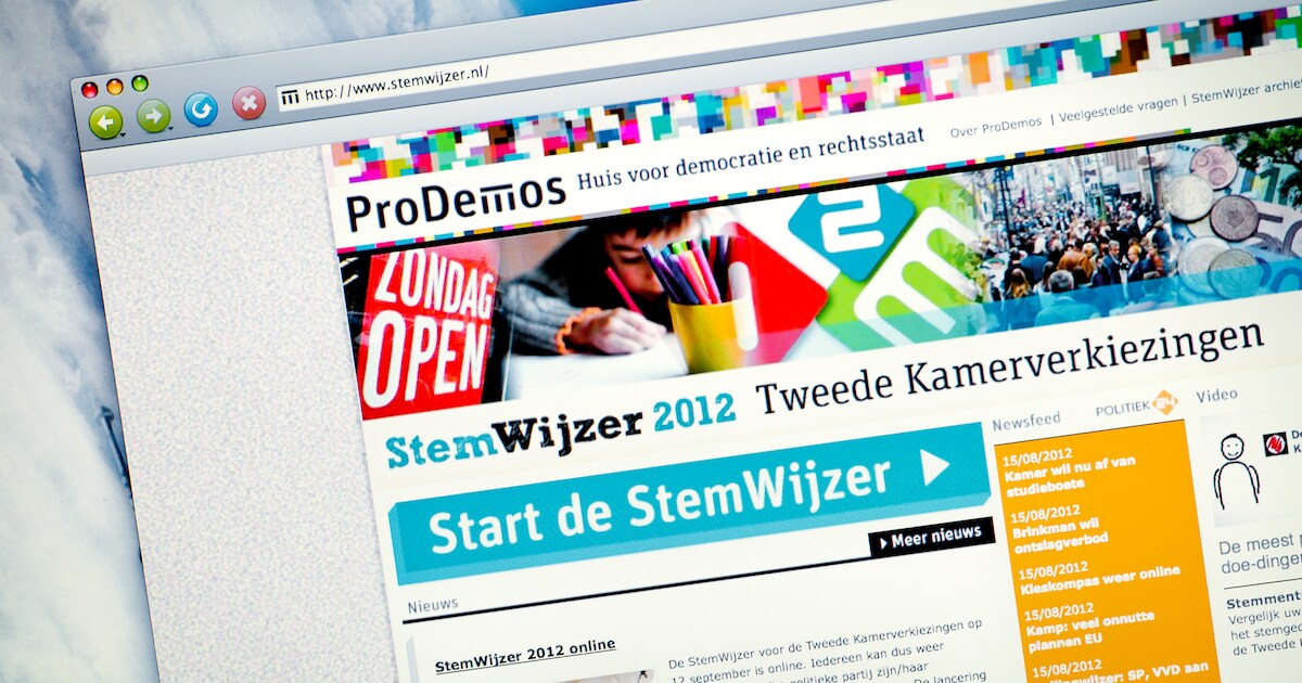 Twijfelende kiezers kunnen vanaf maandag terecht bij StemWijzer ...