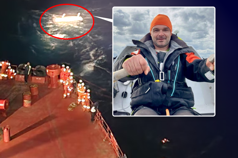 Belgische roeier in problemen op Atlantische Oceaan, schip redt hem na ...