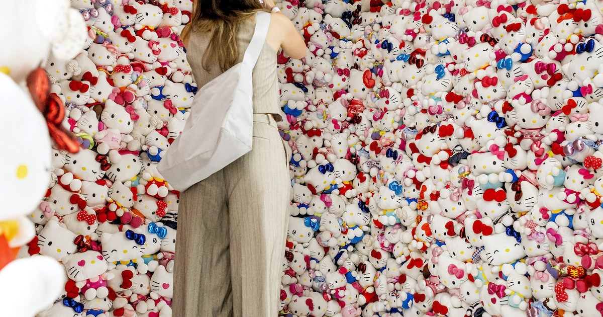 Knotsgekke expositie in Rotterdam: 300 liter roze verf en 900 Hello ...