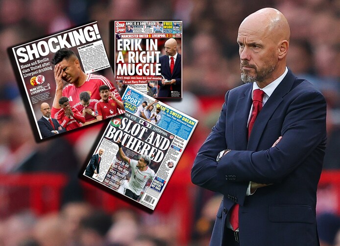 Engelse media kraken Erik ten Hag: ‘In drie duels heeft Arne Slot meer ...