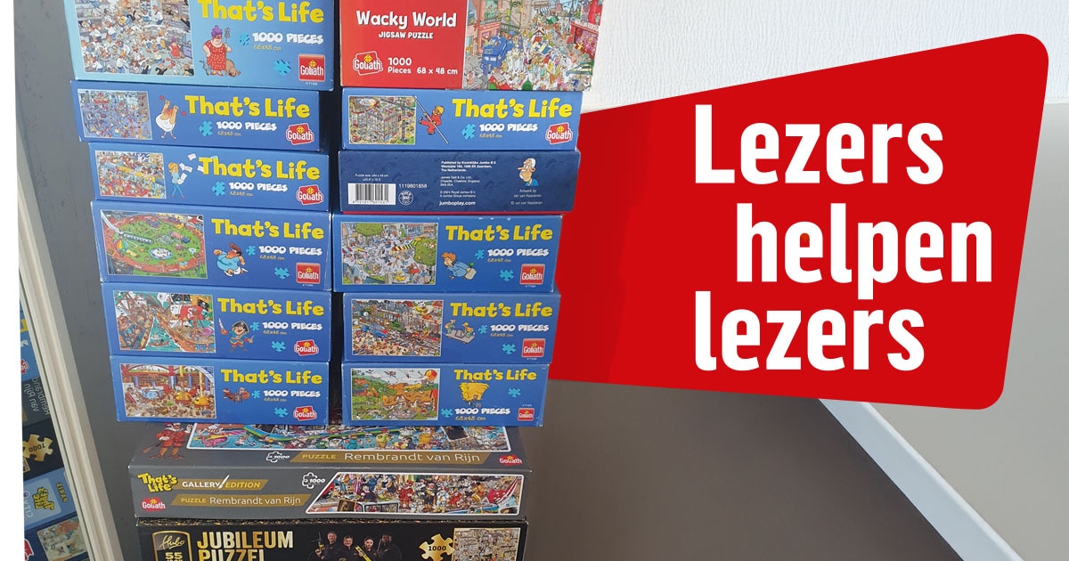 Janny wil puzzels ruilen en Willem is op zoek naar verloren ...