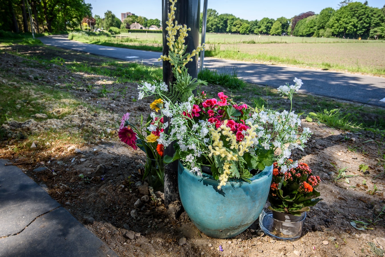 Bloemen, vazen en potten: iemand plundert het monument voor overleden ...