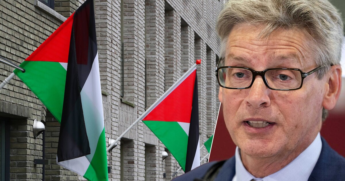 Bolsius veroordeelt dreigbrief om Palestijnse vlag scherp: ‘Mag niet ...