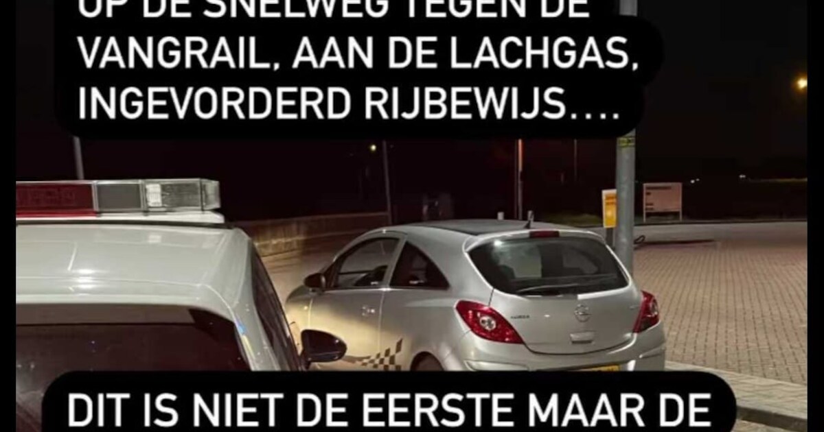 Hardleerse lachgasgebruikende automobilist moet auto inleveren (en dat ...